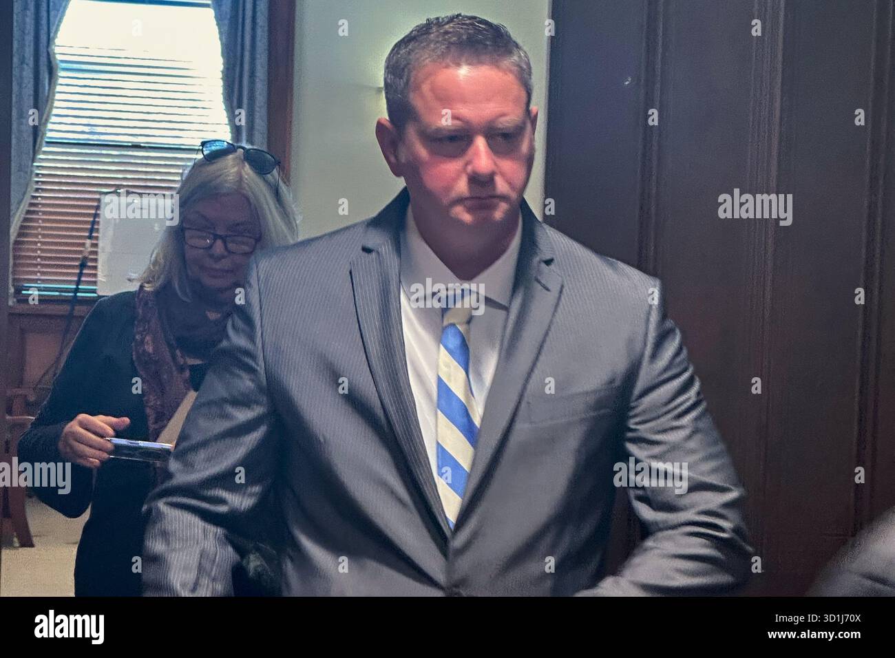 Former New York state trooper Christopher Baldner, who is charged in ...