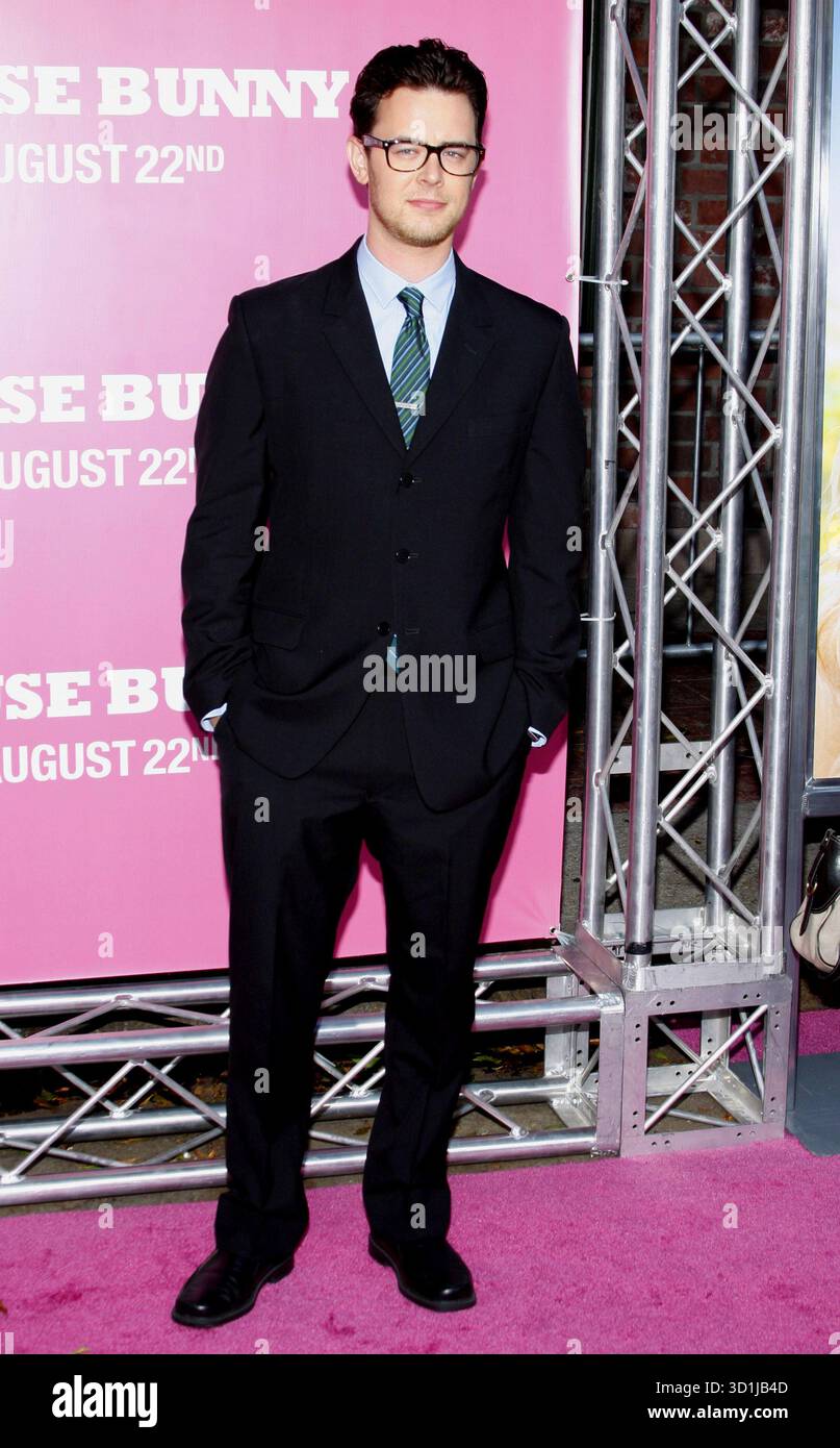 Colin Hanks at the Los Angeles premiere of 'House Bunny' held at the ...