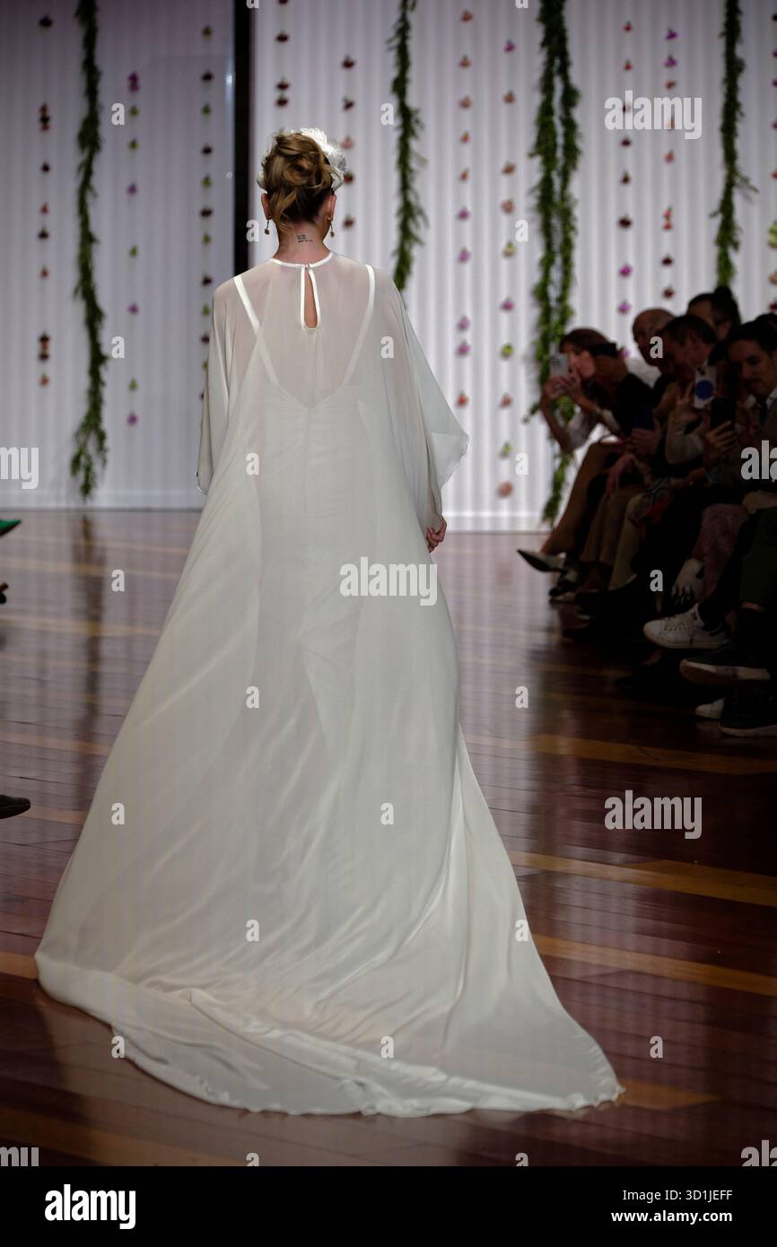 Madrid, Spain. 28th Oct, 2025. A model walks the catwalk during the ...