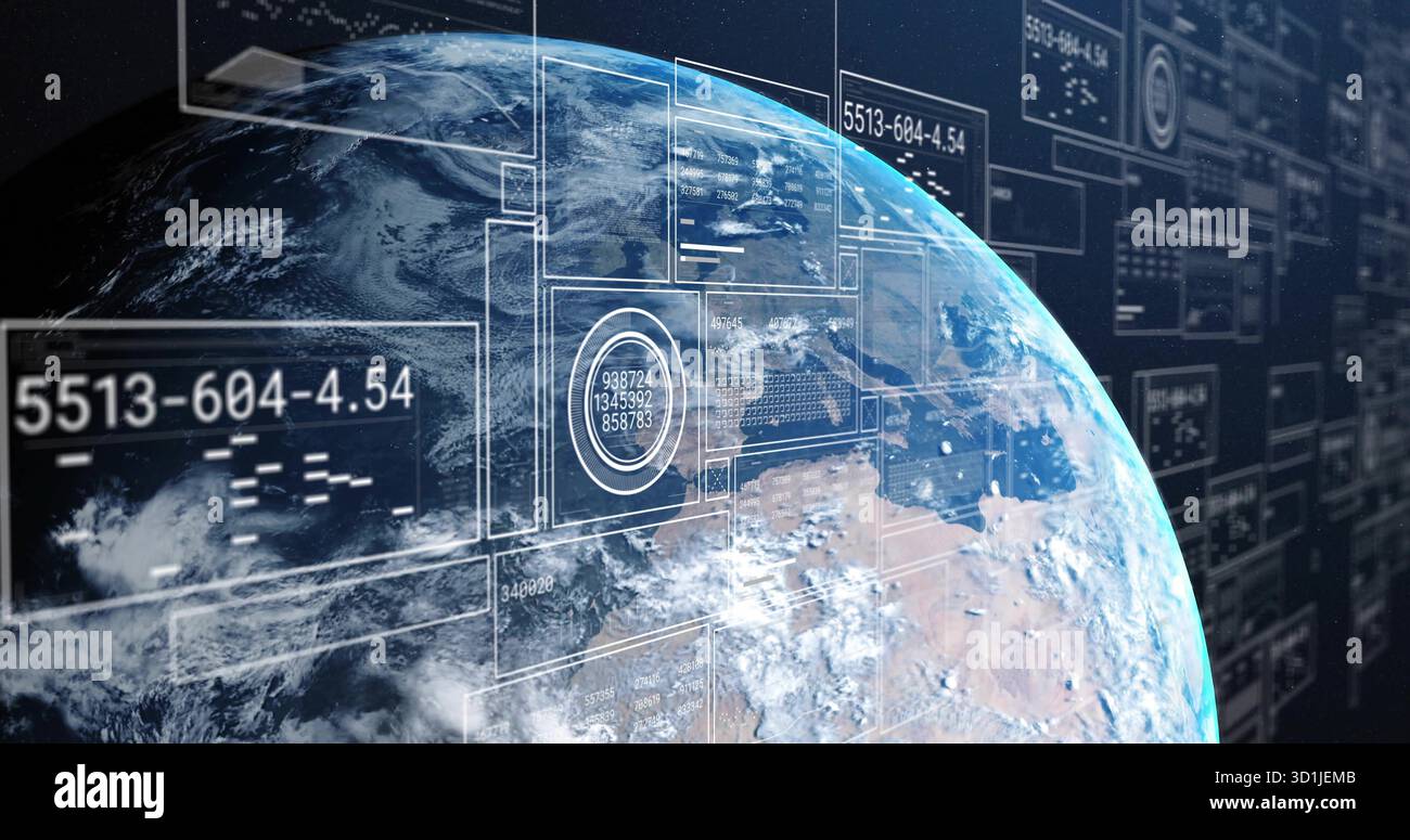 Rotating translucent earth globe hi-res stock photography and images ...