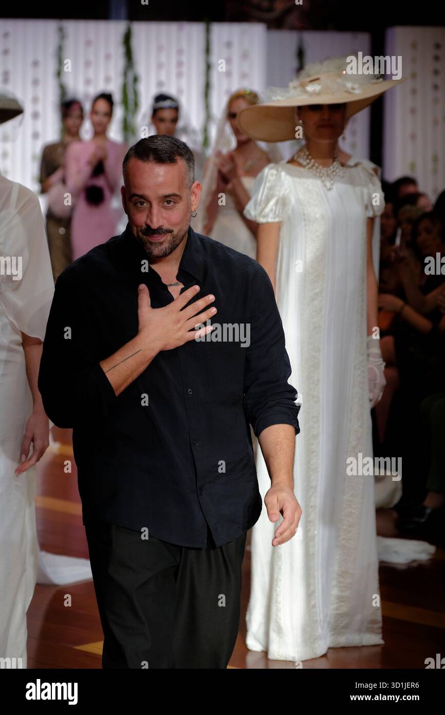 Madrid, Spain. 28th Oct, 2025. A model walks the catwalk during the ...