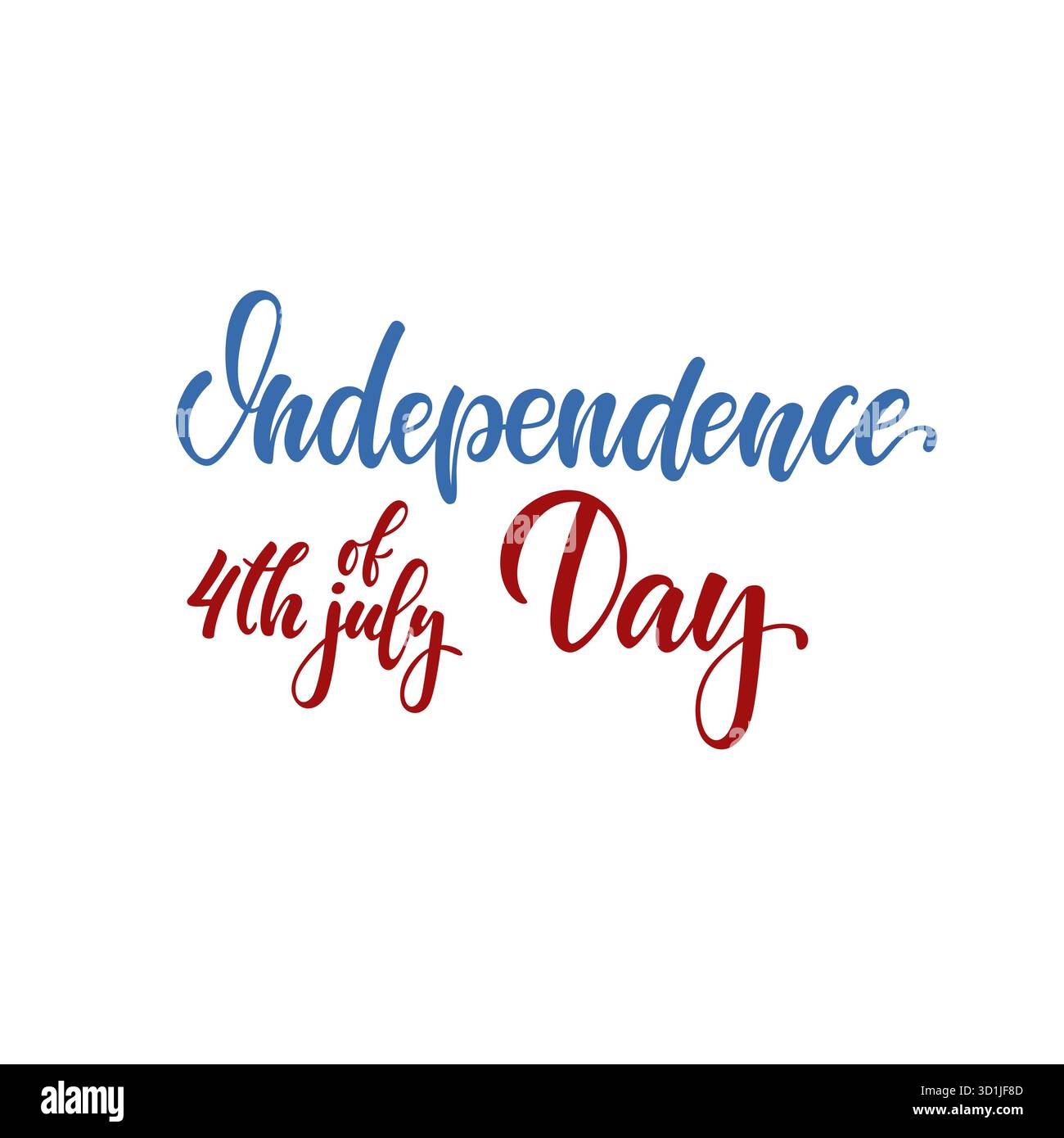 Happy Independence Day card. Country Independence Typography card ...