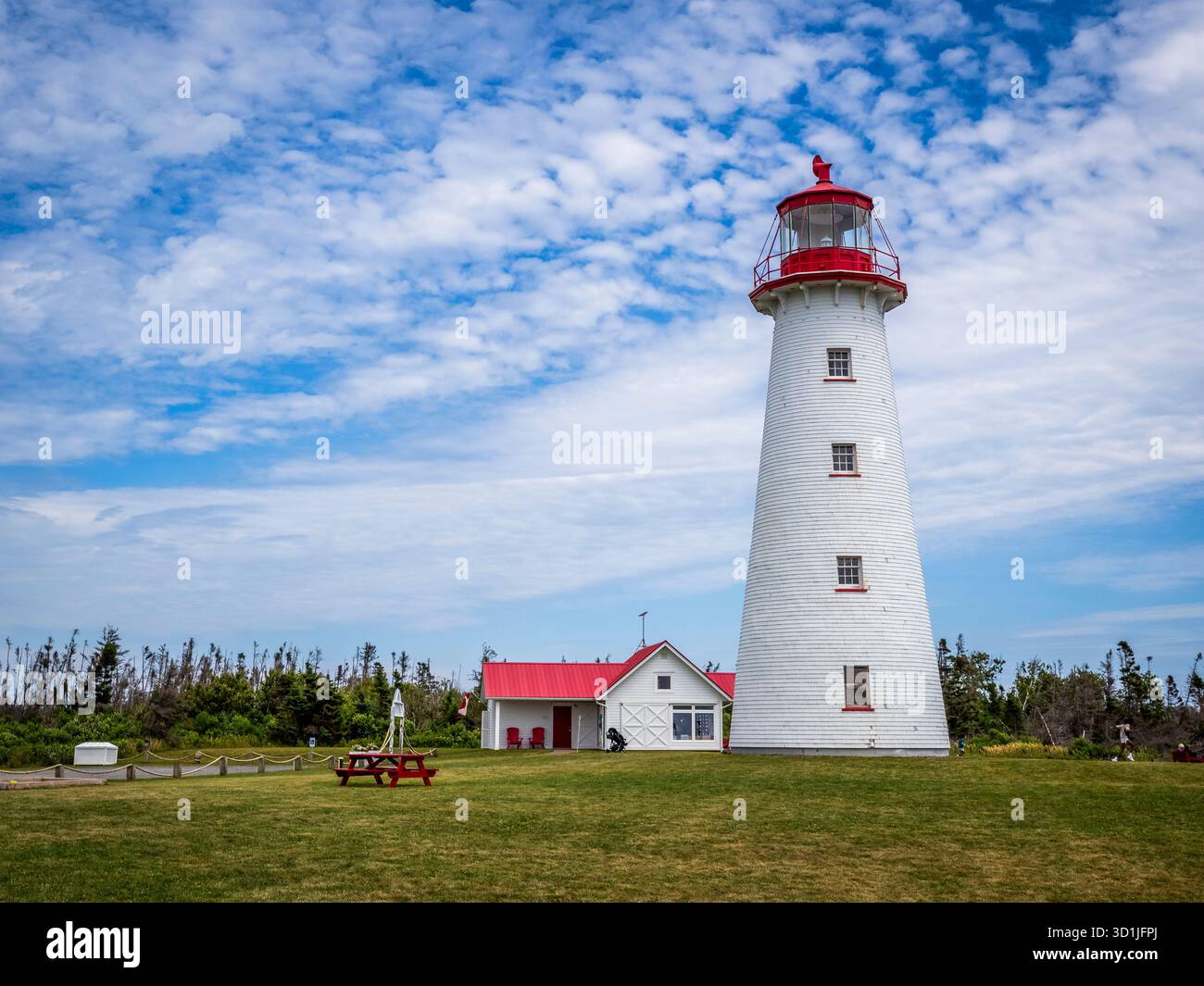 Point Prim Lighthouse built 1845 is the oldest lighthouse and only ...