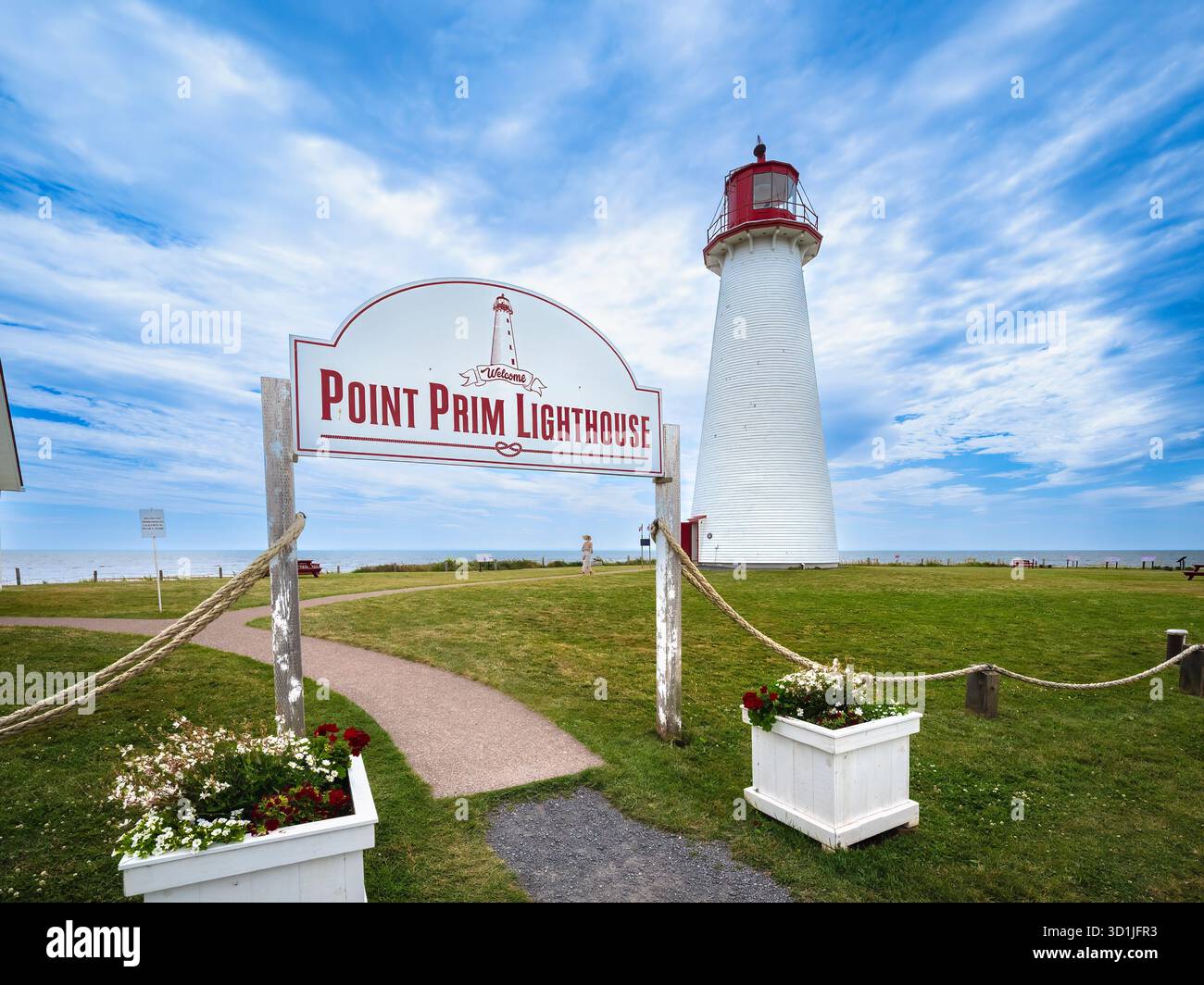 Point Prim Lighthouse built 1845 is the oldest lighthouse and only ...