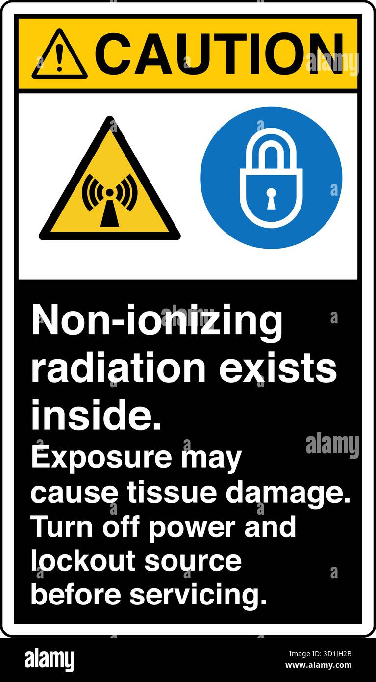 The "Safety Sign: Danger – Caution Radio Frequency Radiation Hazard ...