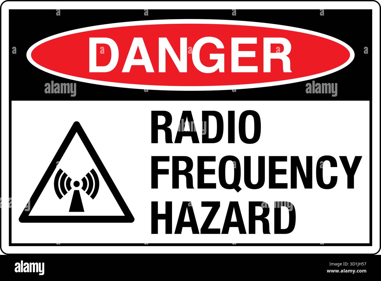 The "Safety Sign: Danger – Caution Radio Frequency Radiation Hazard ...