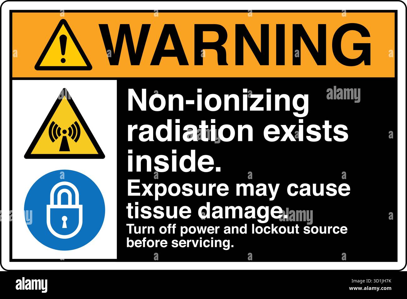 The "Safety Sign: Danger – Caution Radio Frequency Radiation Hazard ...