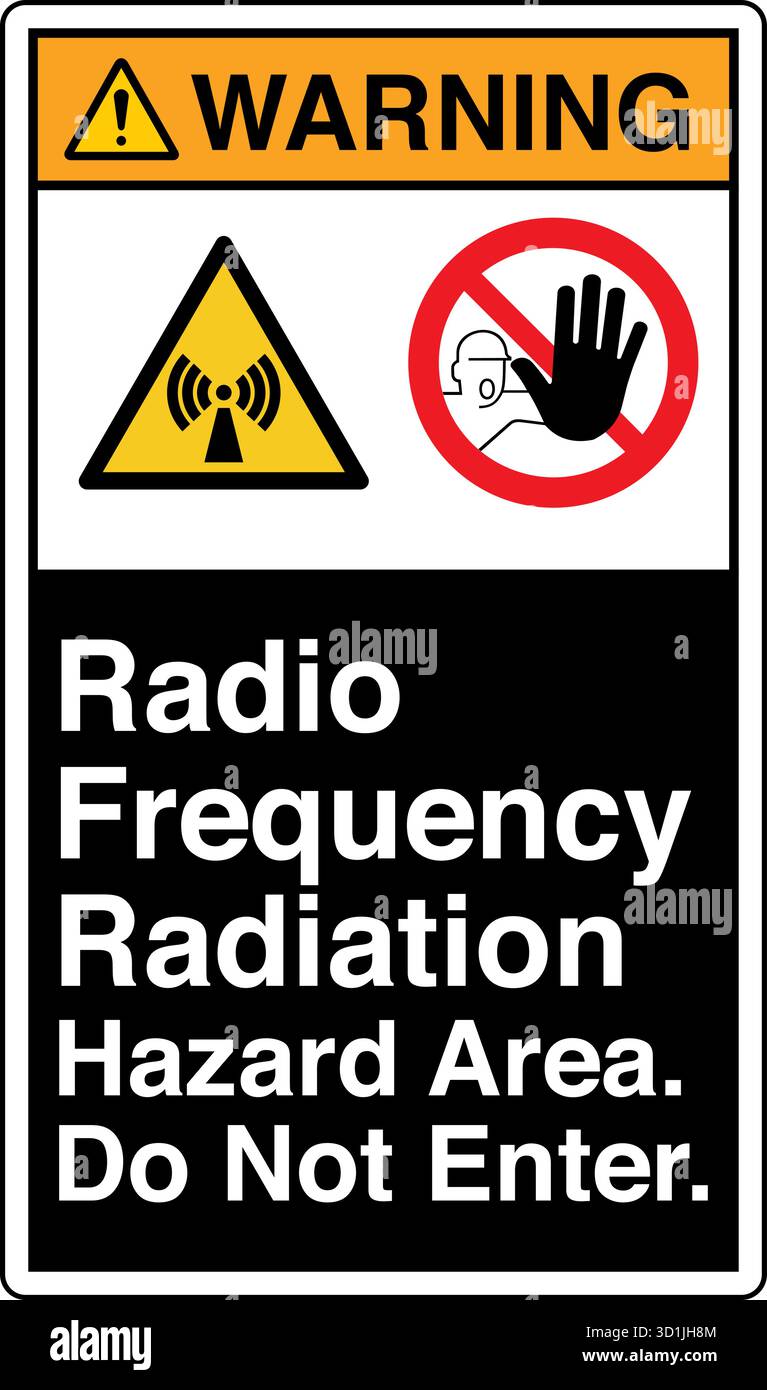 The "Safety Sign: Danger – Caution Radio Frequency Radiation Hazard ...