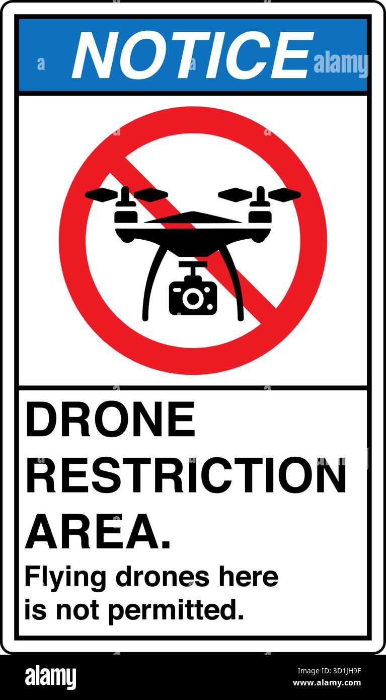 Uav safety sign Stock Vector Images - Alamy