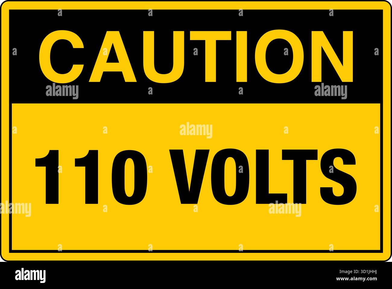 The Safety Sign: High Voltage warns of electrical hazards that may ...