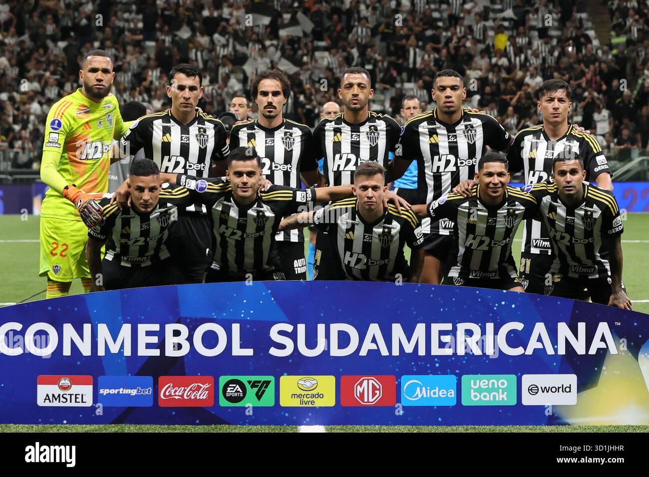 Players of Brazil's Atletico Mineiro line up for a team photo before a ...