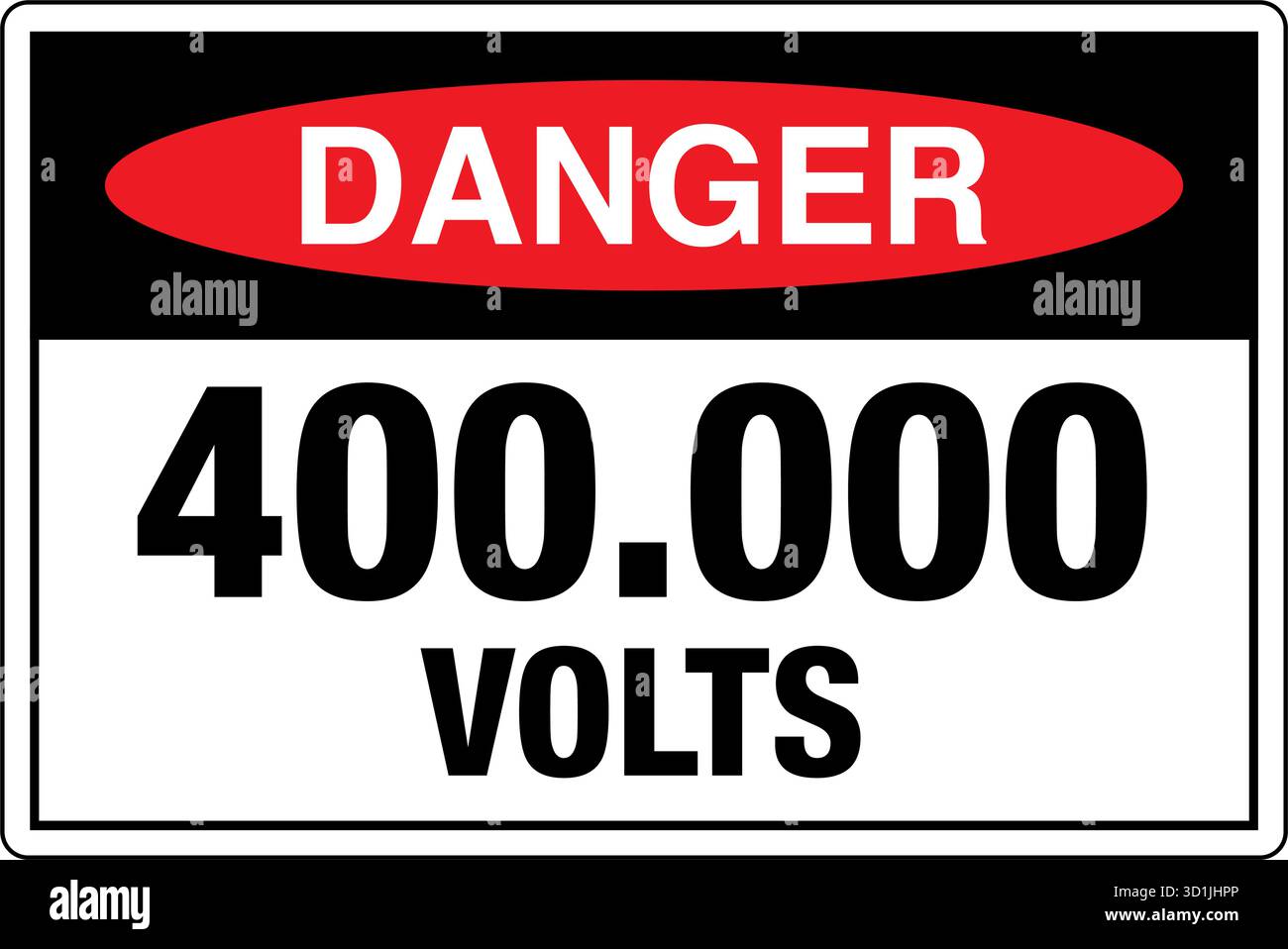 The Safety Sign: High Voltage warns of electrical hazards that may ...
