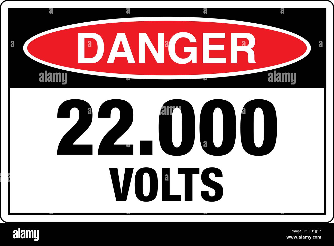 The Safety Sign: High Voltage warns of electrical hazards that may ...