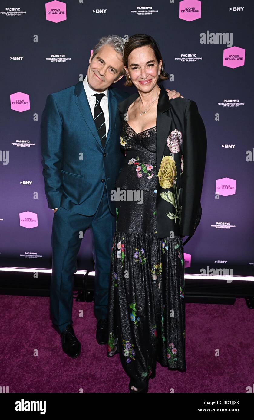 Andy Cohen, left, and Cynthia Rowley attend the PAC NYC Icons of ...