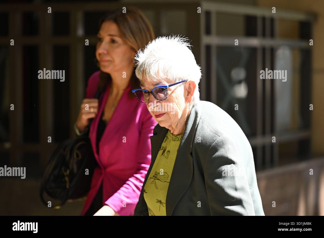 Gayle Armstrong (right), sister of Suzanne Armstrong arrives to the ...
