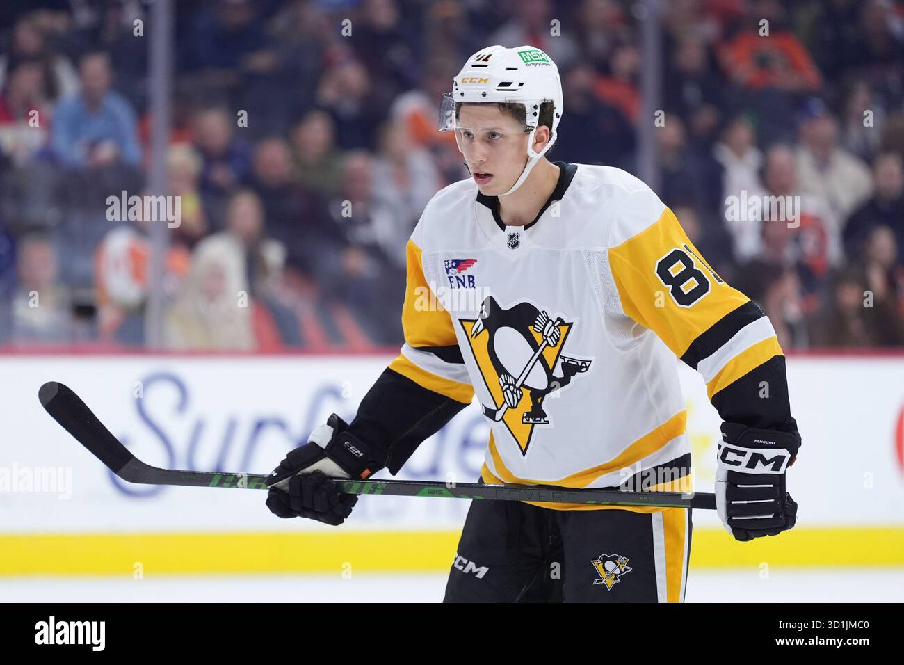 Pittsburgh Penguins' Ben Kindel plays during an NHL hockey game ...