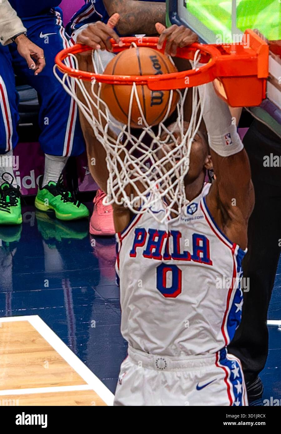 WASHINGTON, DC - OCTOBER 28: Philadelphia 76ers guard Tyrese Maxey (0 ...