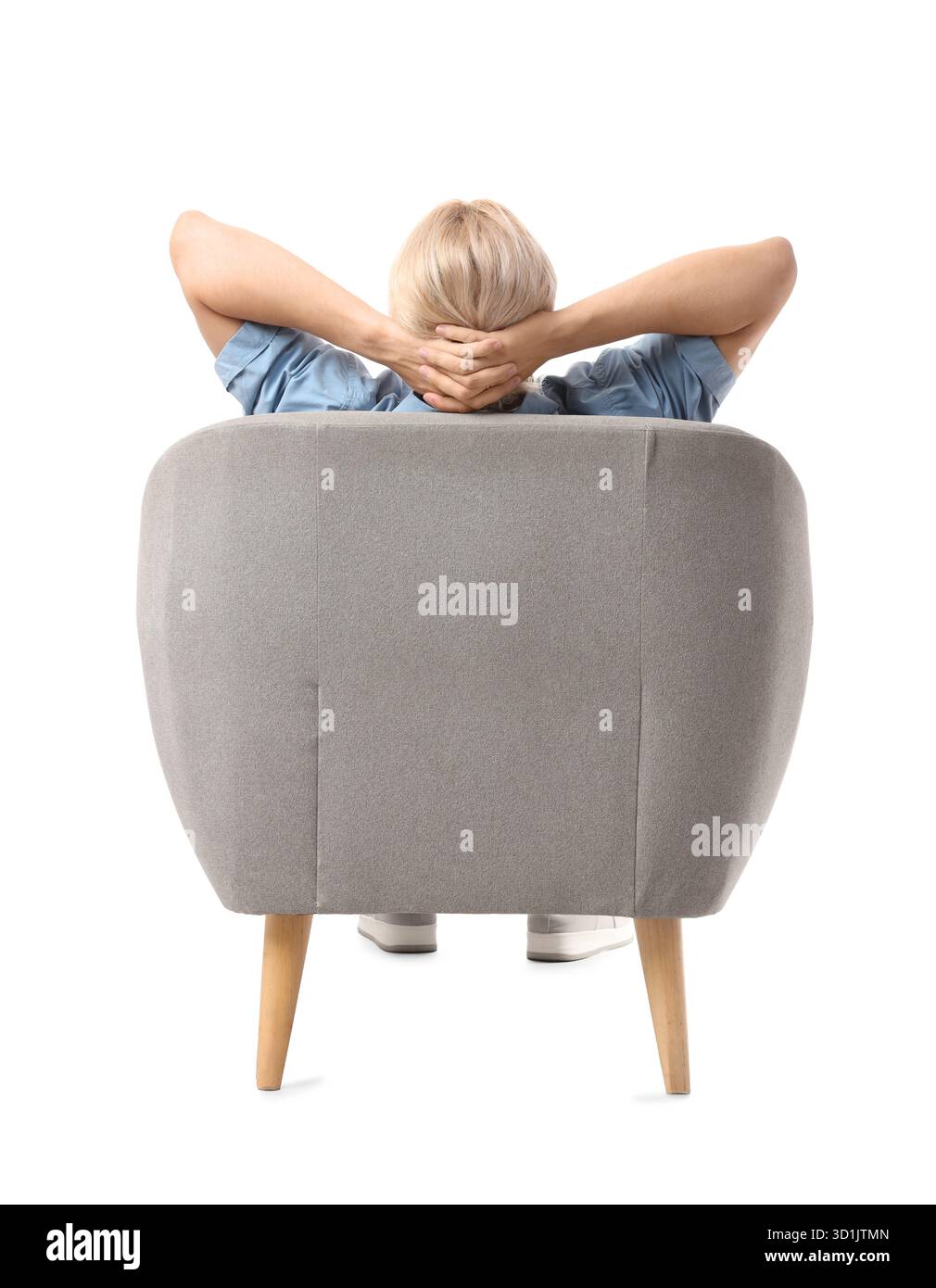 Back man on furniture Cut Out Stock Images & Pictures - Alamy