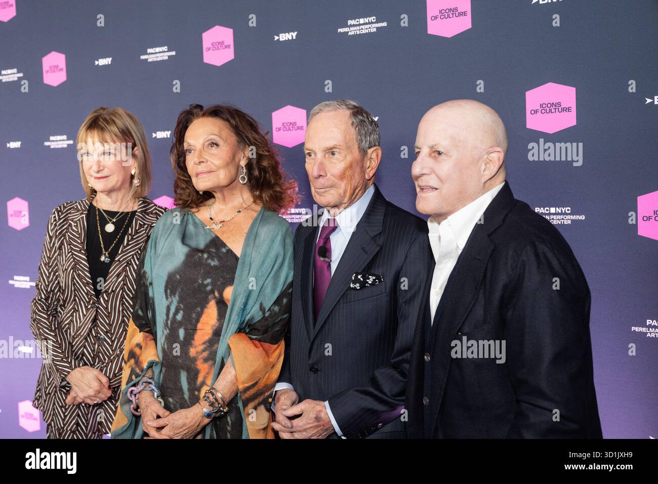 Patricia E. Harris, Diane von Furstenberg, Michael Bloomberg and Ronald ...