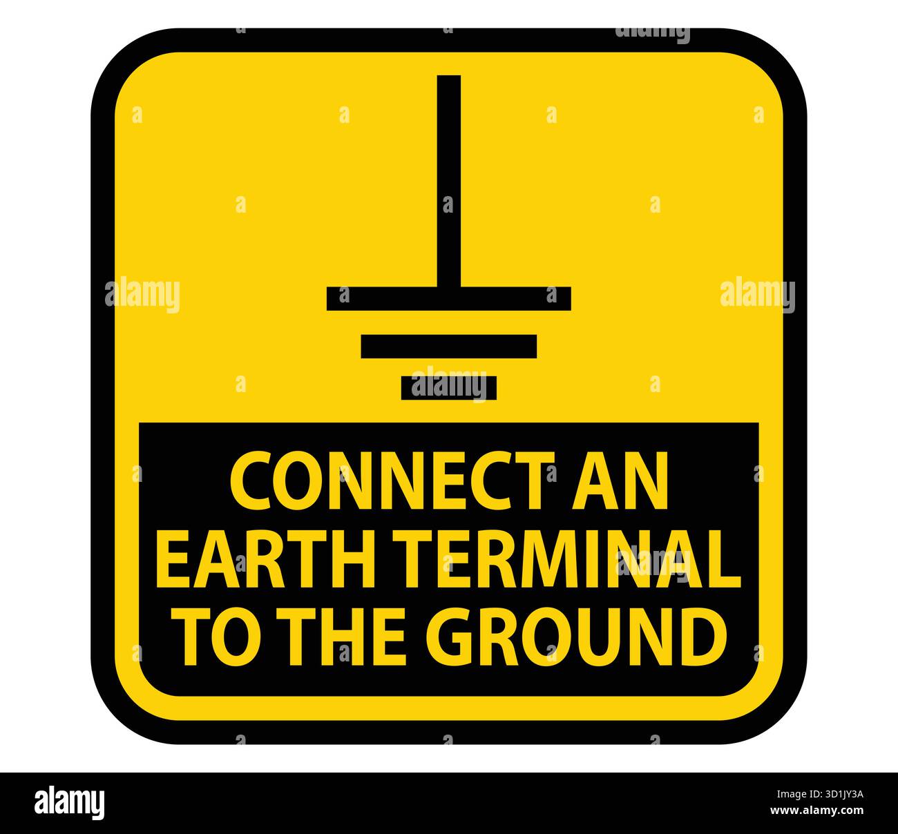 This vibrant yellow sign illustrates the importance of connecting an ...