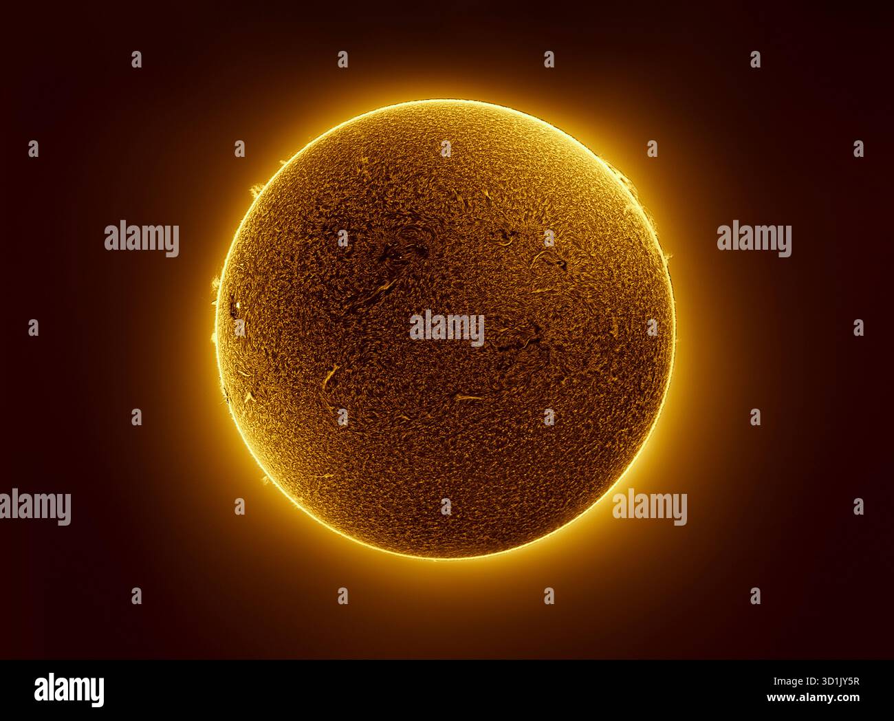 Full disc of Sun before a partial solar eclipse on 29 March 2025. Image ...