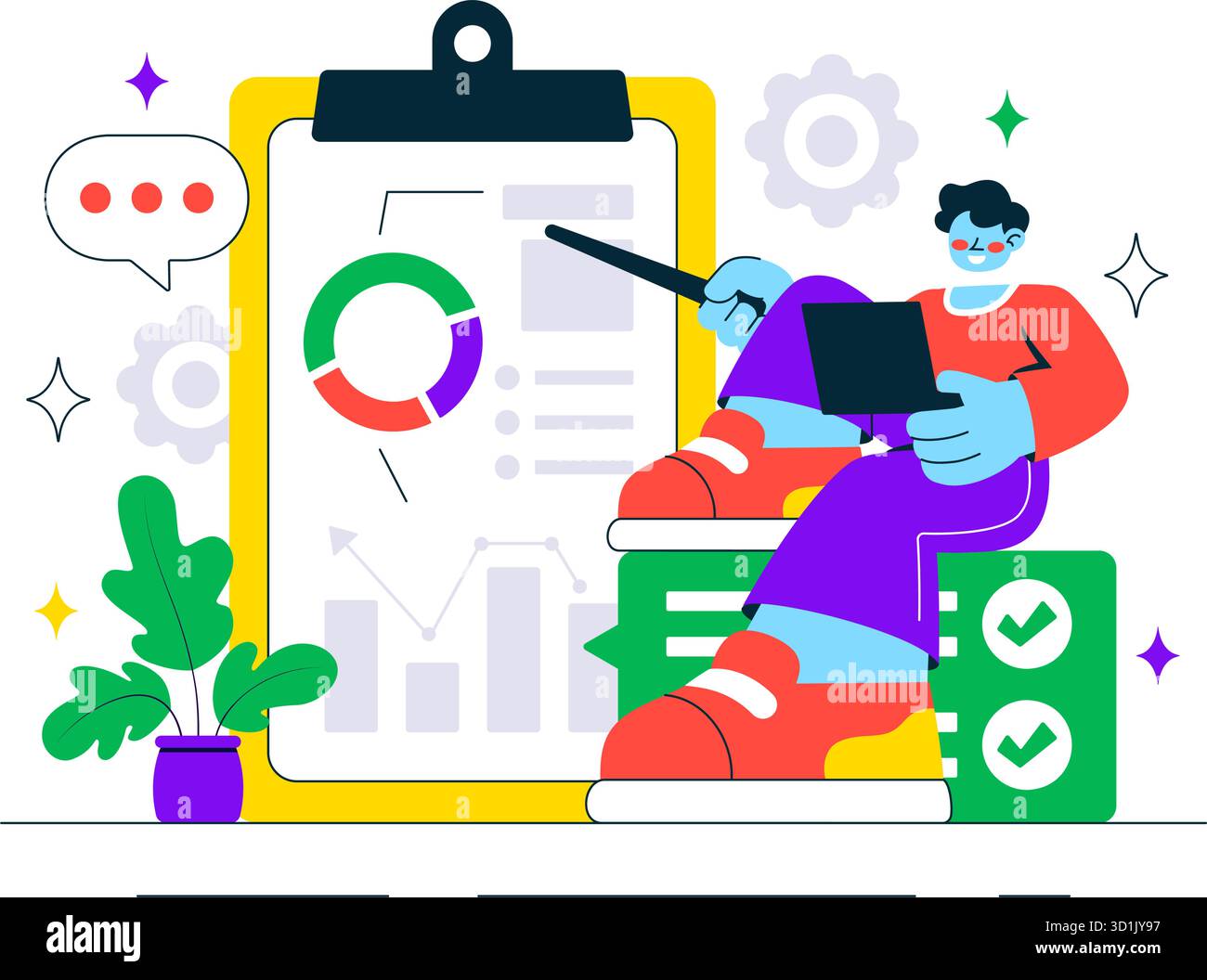 Analytics data science social Stock Vector Images - Alamy