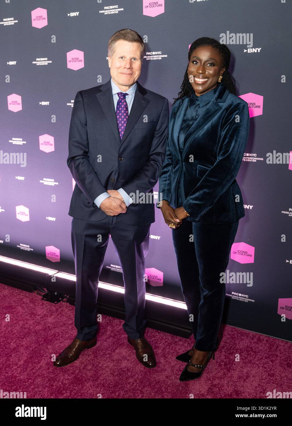 Bill Rauch and Khady Kamara Nunez attend 2025 PAC NYC Icons of culture ...