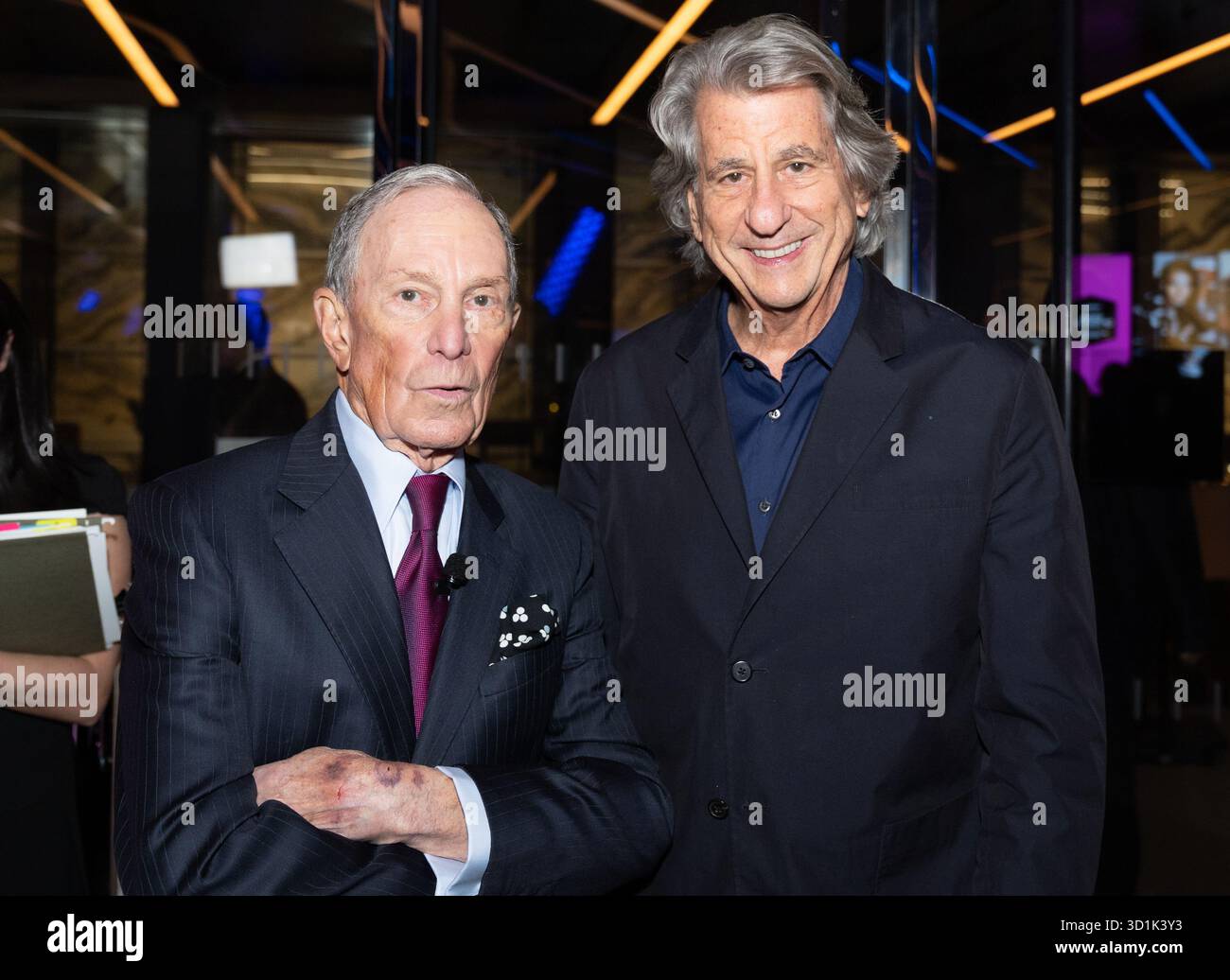 Michael Bloomberg and David Rockwell attend 2025 PAC NYC Icons of ...
