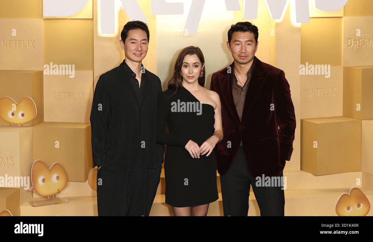 Alex Woo, Cristin Milioti, Simu Liu arrives at The World Premiere of ...