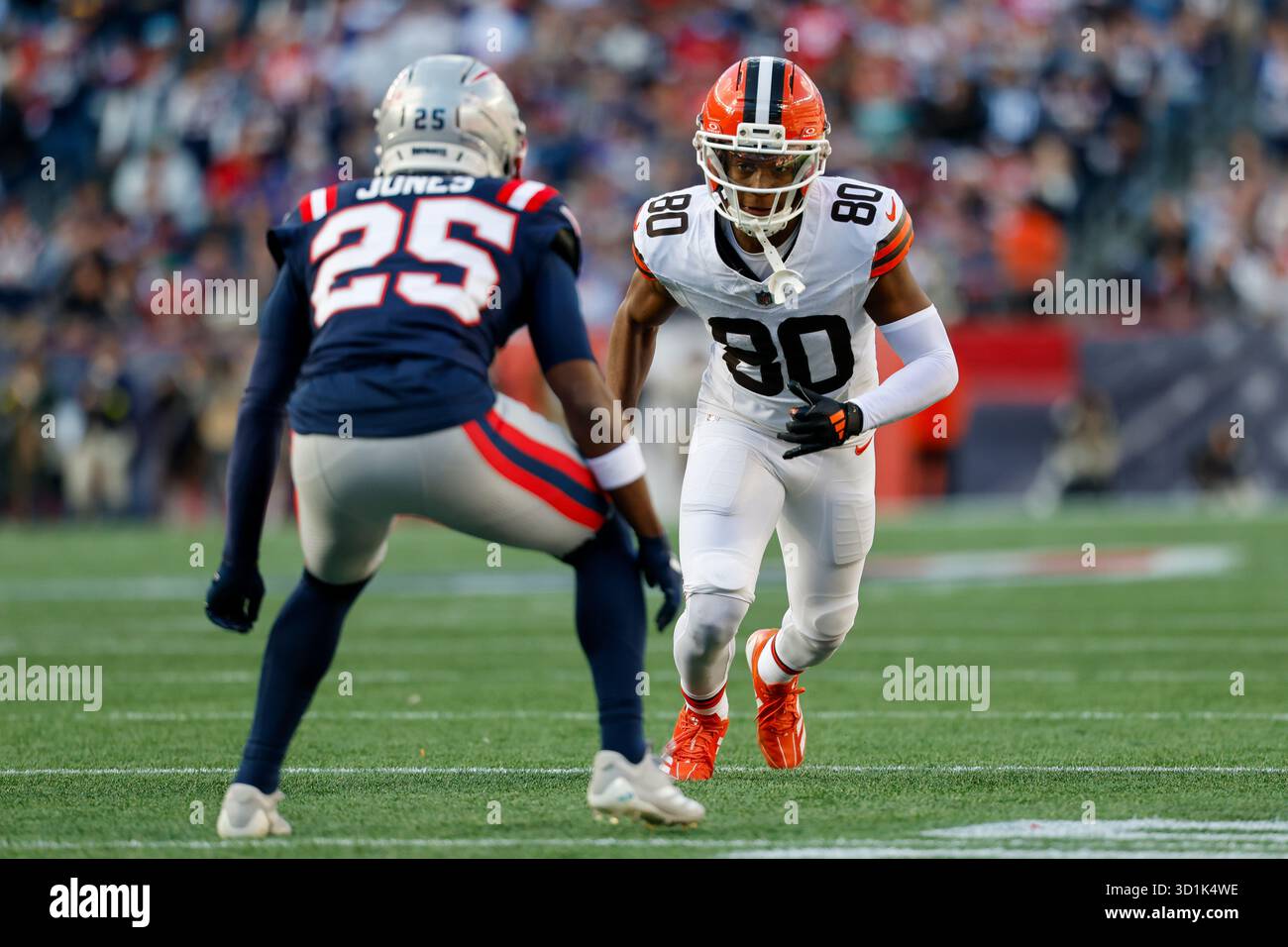 Cleveland Browns wide receiver Jamari Thrash (80) runs a route against ...
