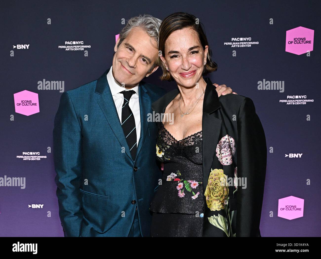 Andy Cohen, left, and Cynthia Rowley attend the PAC NYC Icons of ...