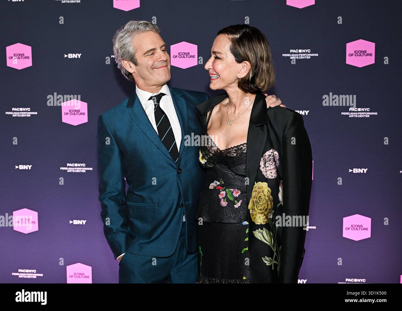 Andy Cohen, left, and Cynthia Rowley attend the PAC NYC Icons of ...