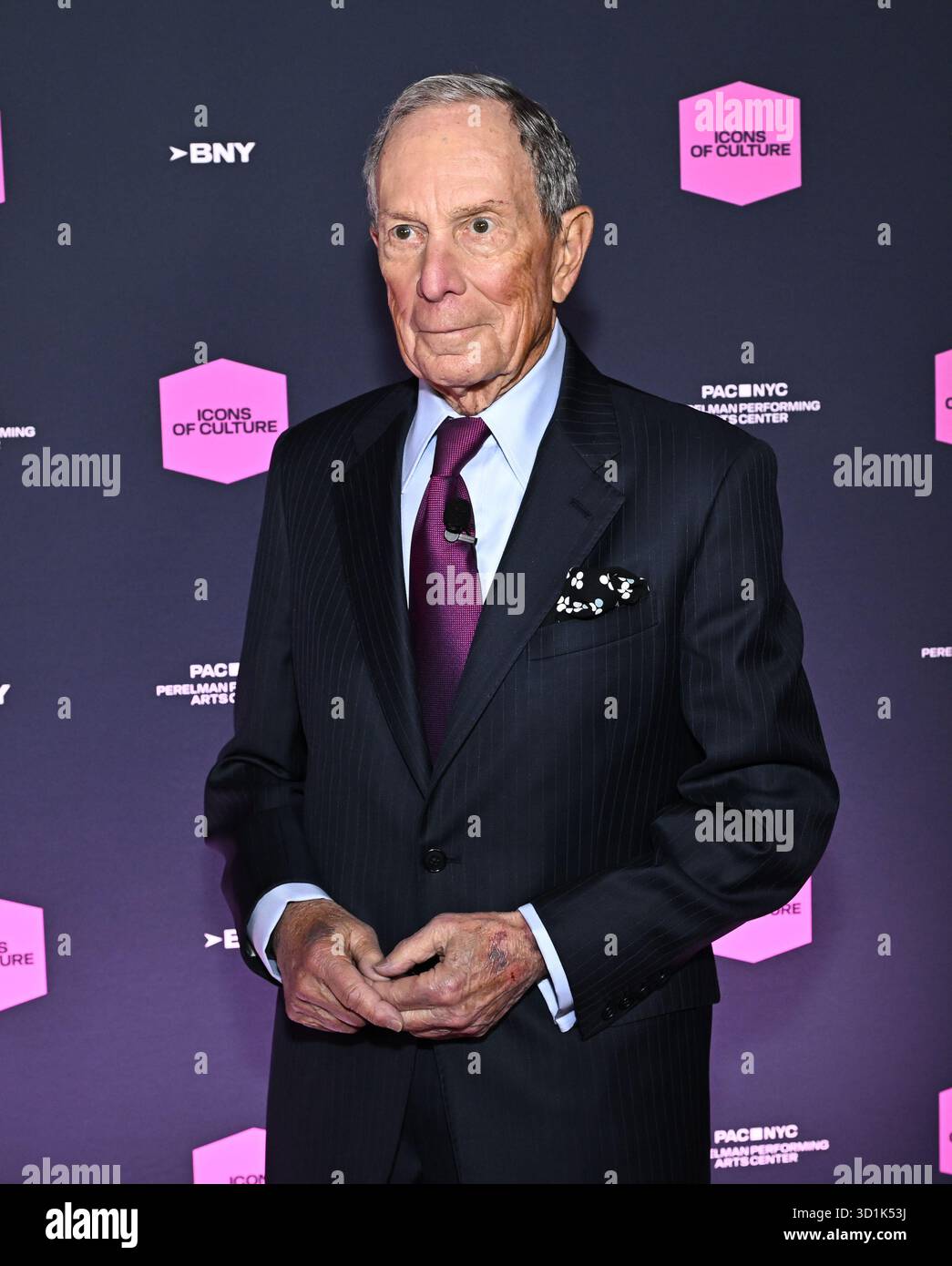 Michael Bloomberg attends the PAC NYC Icons of Culture Gala at Perelman ...