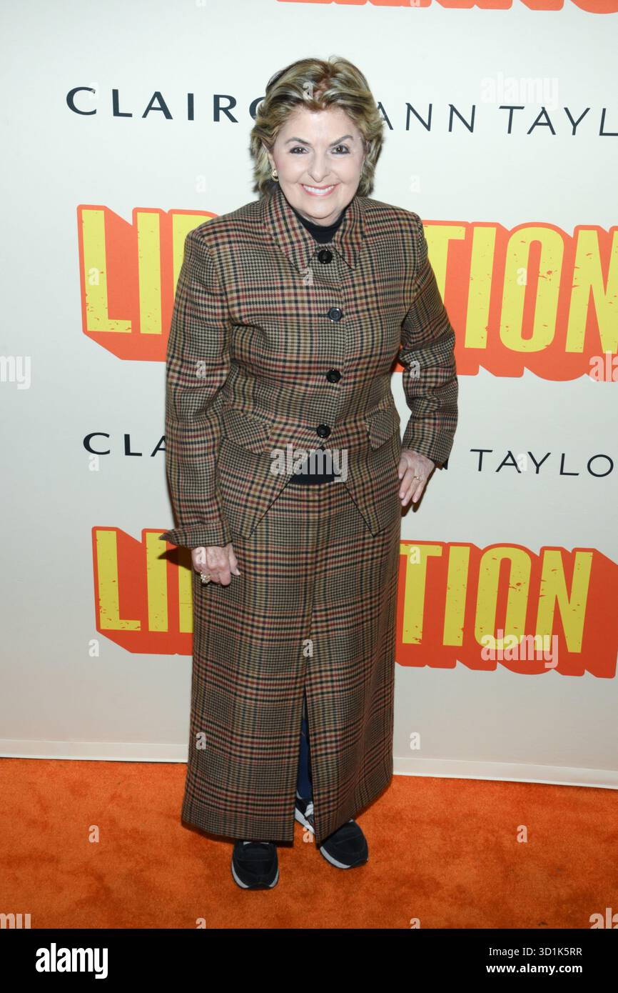 Gloria Allred attends the "Liberation" Broadway Opening Night at the ...
