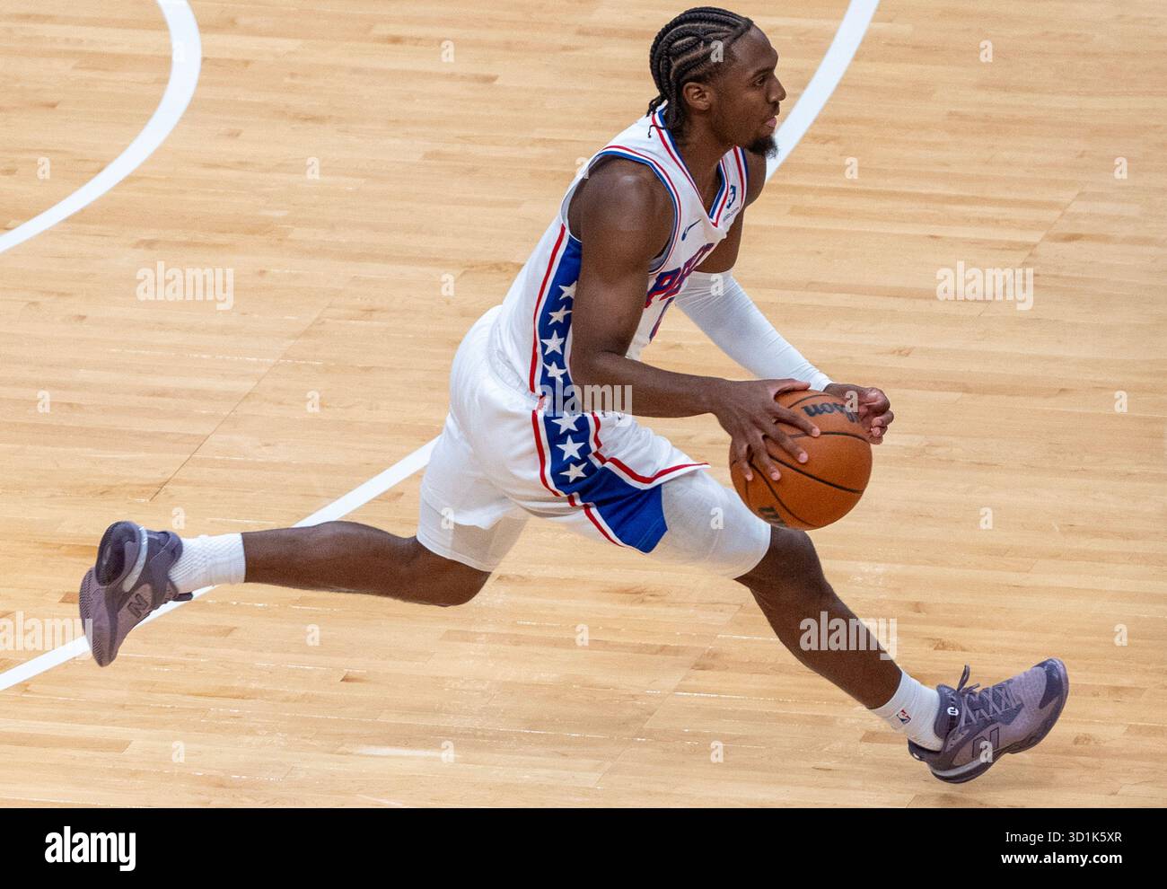 WASHINGTON, DC - OCTOBER 28: Philadelphia 76ers guard Tyrese Maxey (0 ...