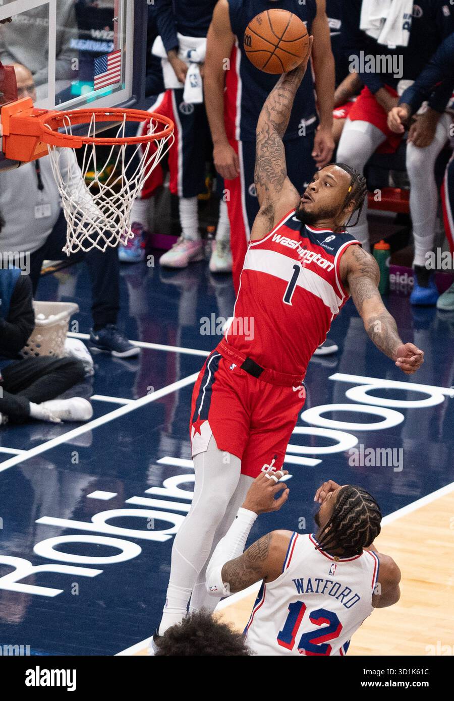 WASHINGTON, DC - OCTOBER 28: Washington Wizards forward Cam Whitmore (1 ...
