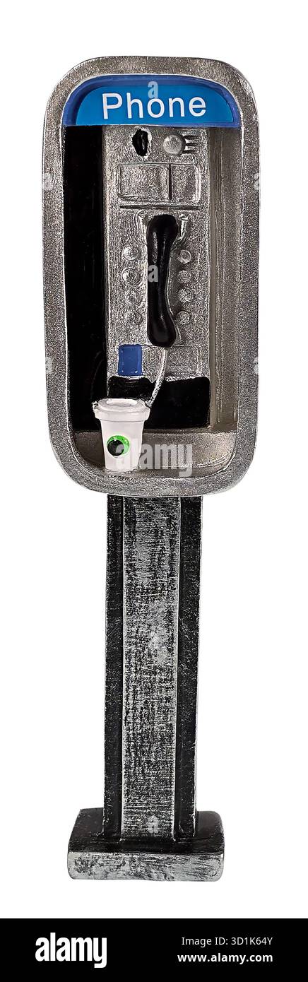 Vintage Public Phone for making calls out in public Stock Photo - Alamy