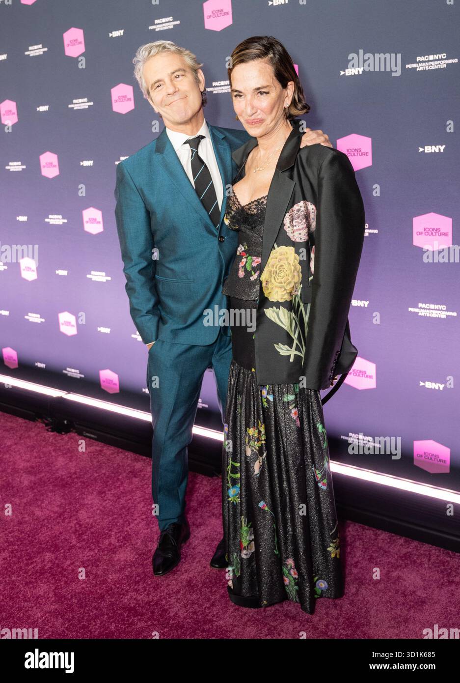 Andy Cohen and Cynthia Rowley attend 2025 PAC NYC Icons of culture gala ...