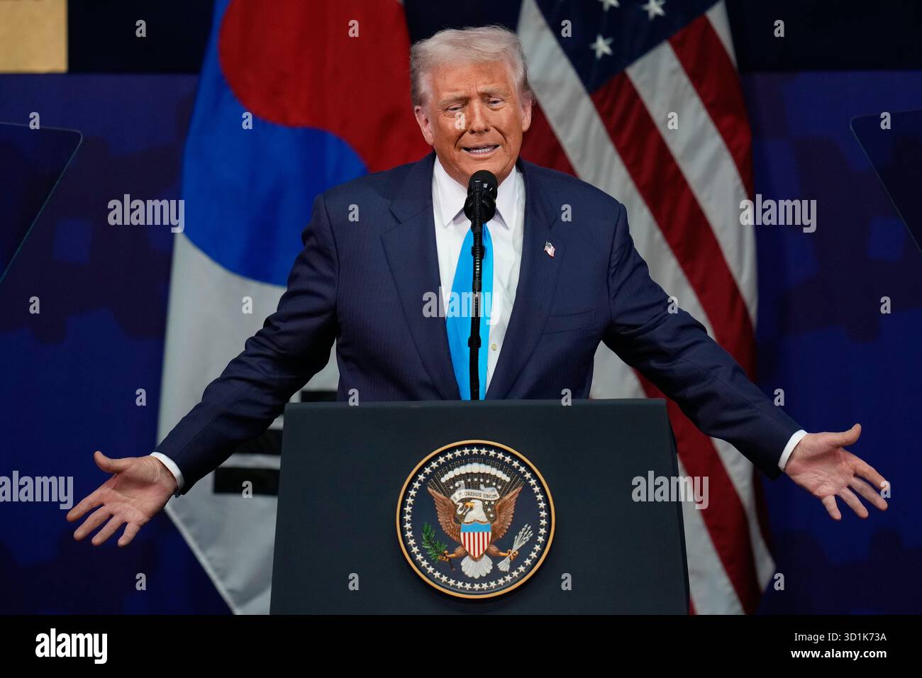 United States President Donald Trump speaks at the Asia-Pacific ...
