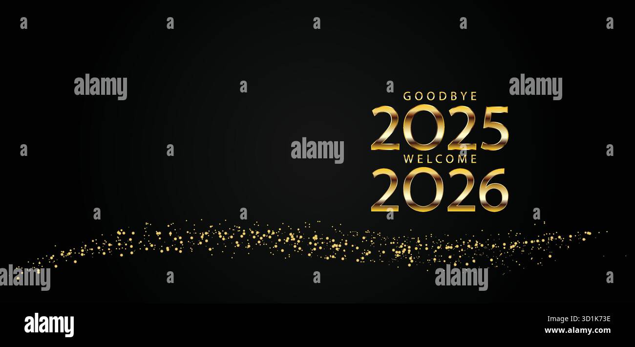 Happy new year 2026 words hi-res stock photography and images - Alamy