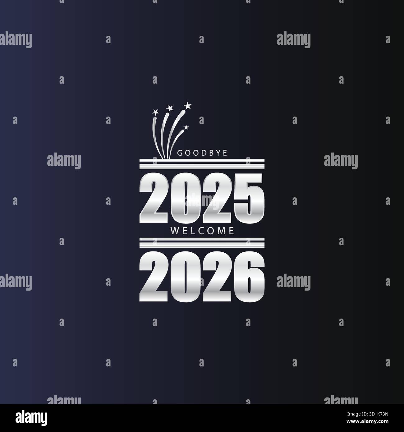 Gold welcome 2026 happy new hi-res stock photography and images - Alamy