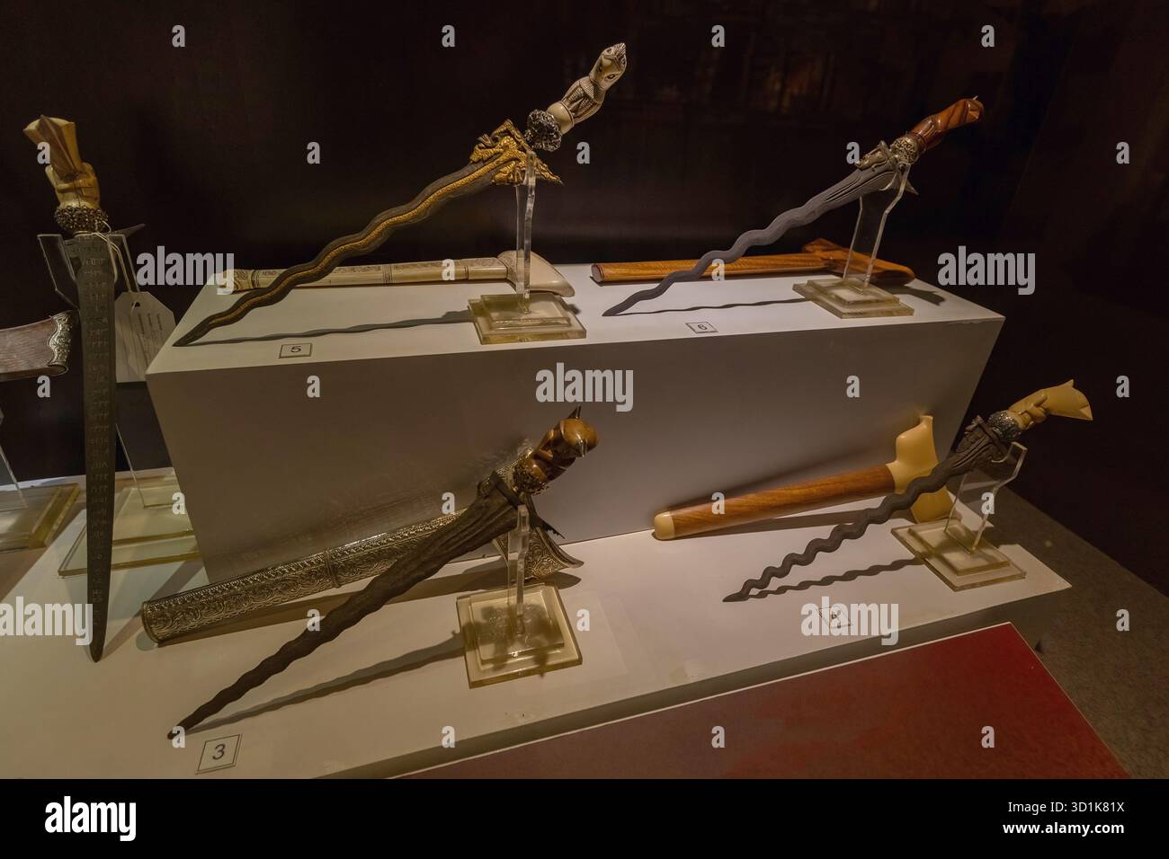 Collection of antique bladed weapons in Muzium Etnologi Dunia Melayu in ...
