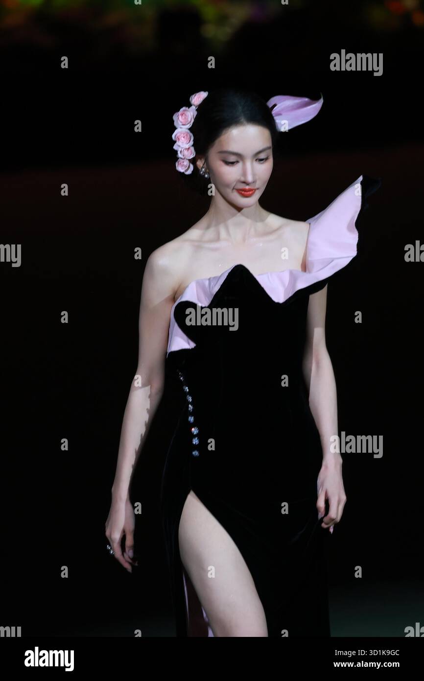 Chinese actress Gina Jin attends an activity in Shanghai, China, 23 ...