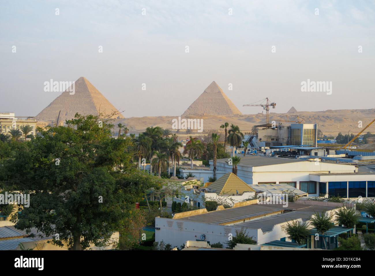 View giza pyramids rising hi-res stock photography and images - Alamy
