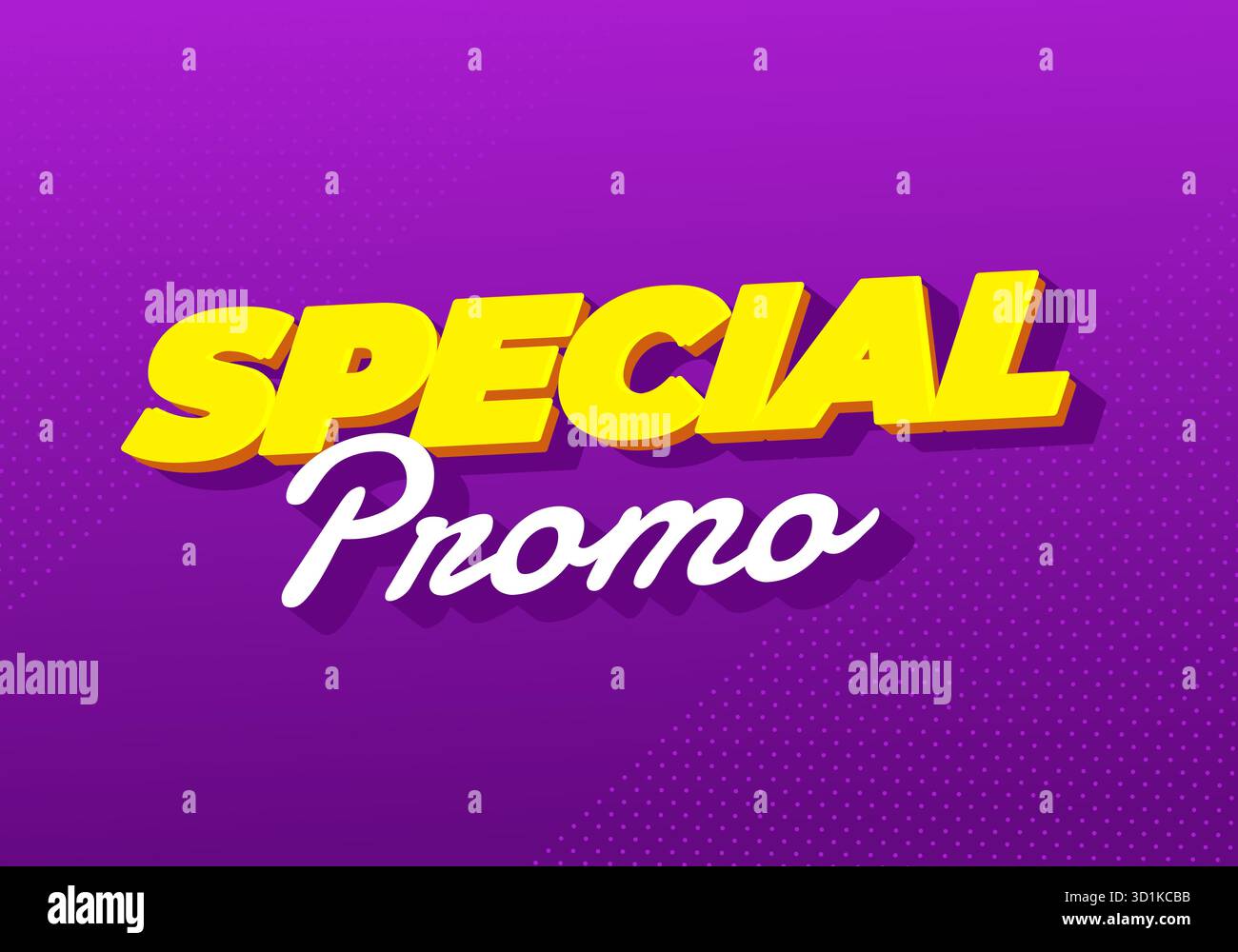 Special promo. Modern bold typography with purple background and ...