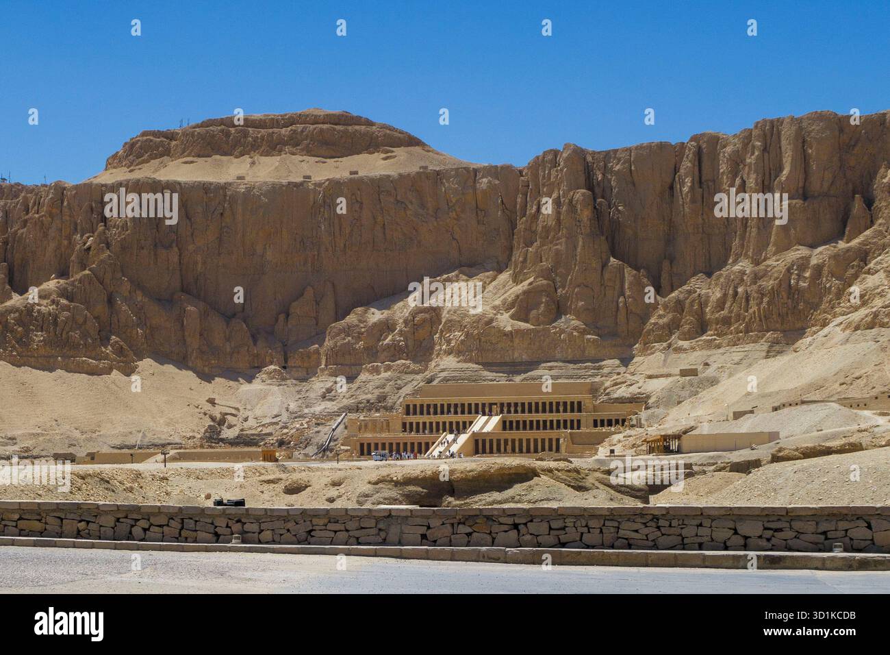 Ancient Mortuary Temple of Hatshepsut with monumental stone ...