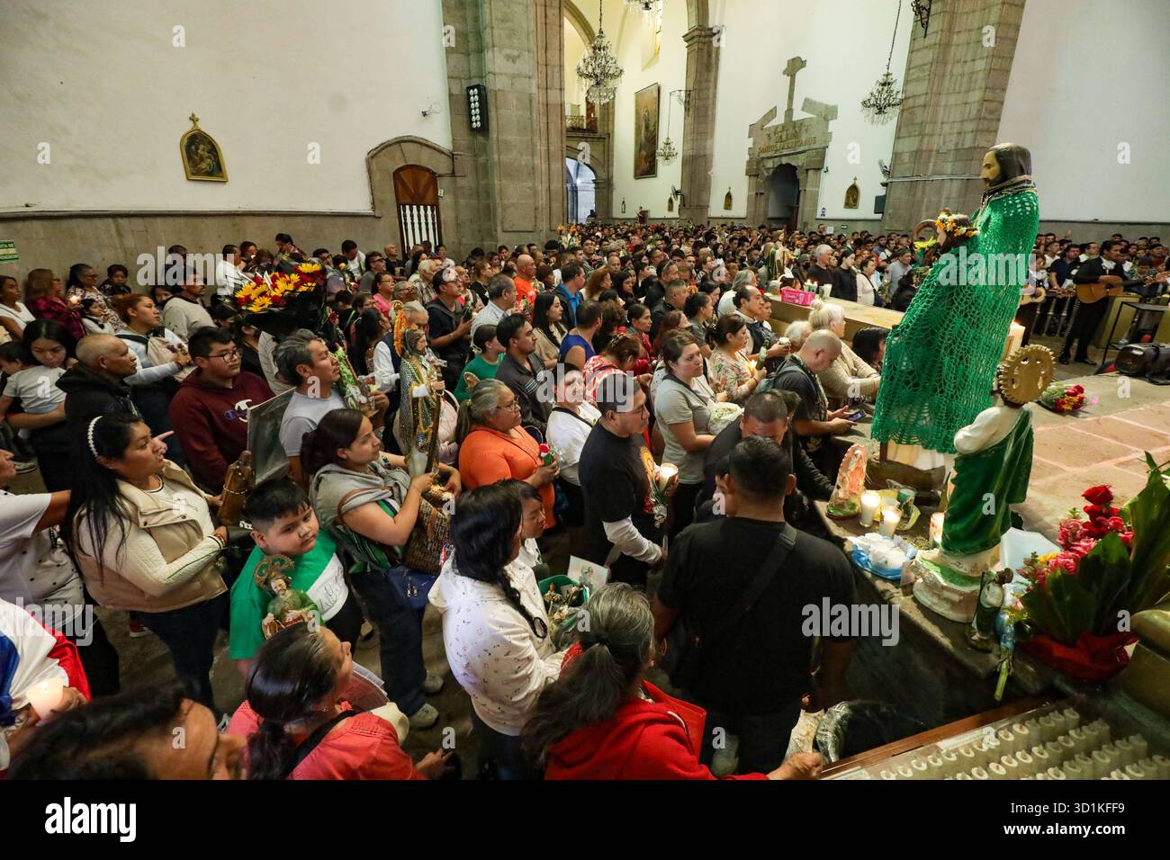 Christian Celebrate Saint Jude Thaddeus Day Devotees attend the Church of San Hipolito to bless ...