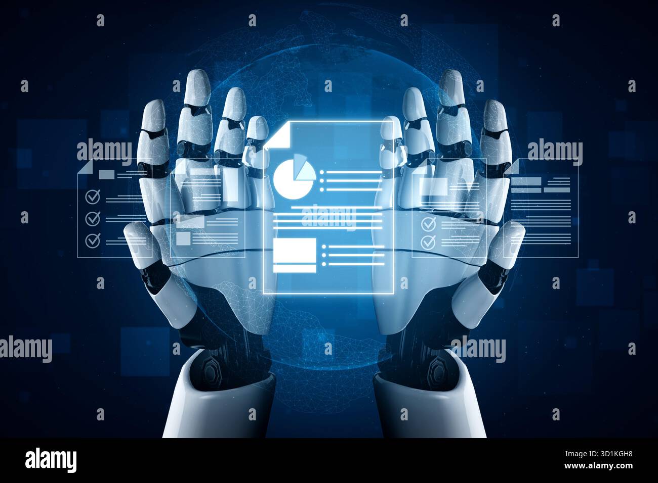 AI artificial intelligence manages documents with virtual assistant ...