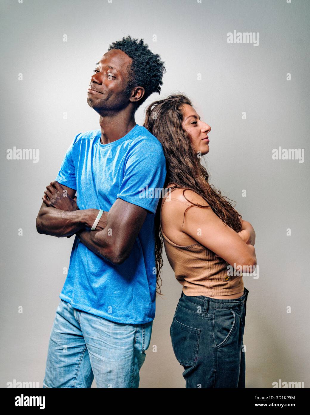 Contrasting body language hi-res stock photography and images - Alamy