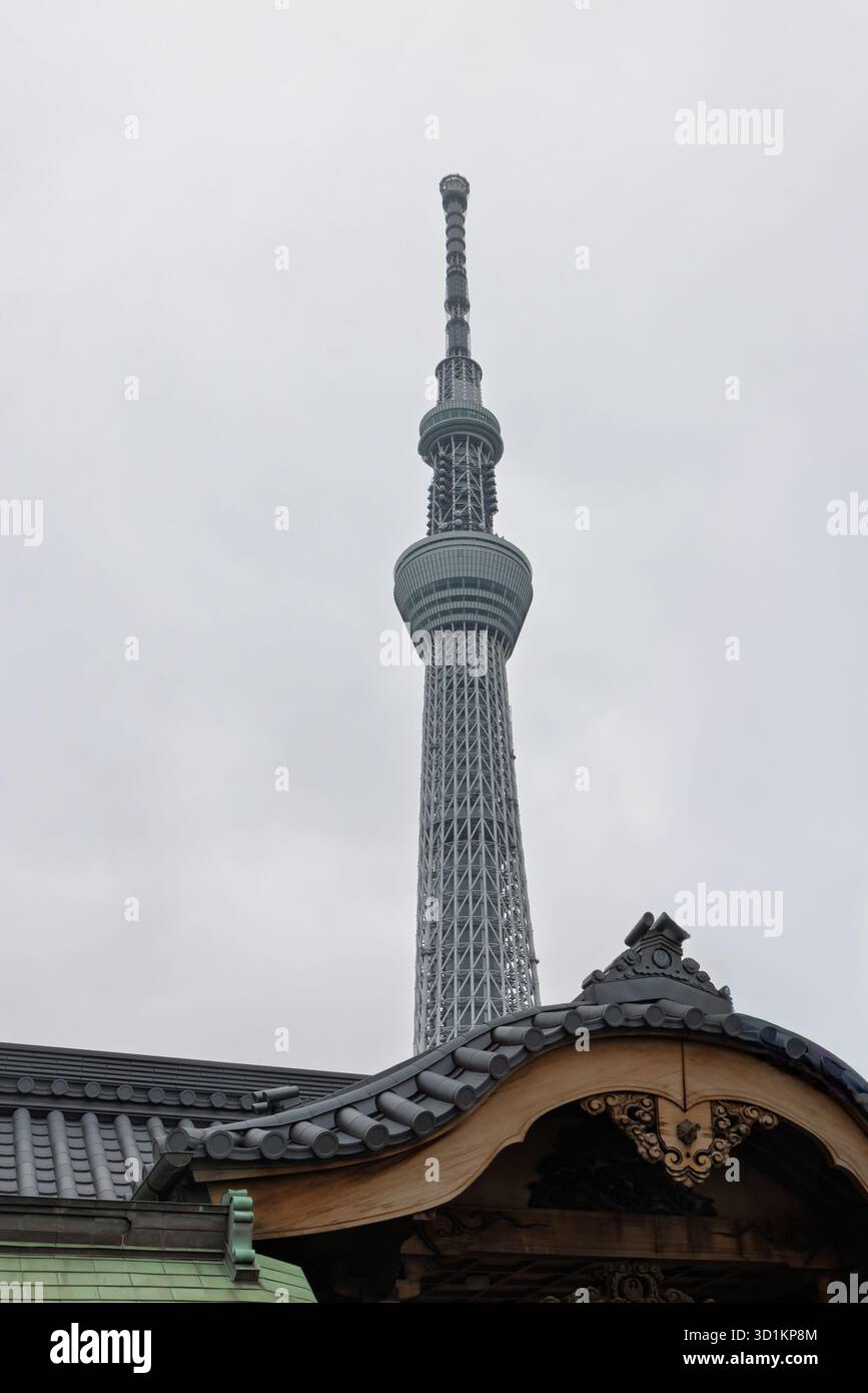 View of the The Sakura Skytree tower in Tokyo Japan. One of World's ...